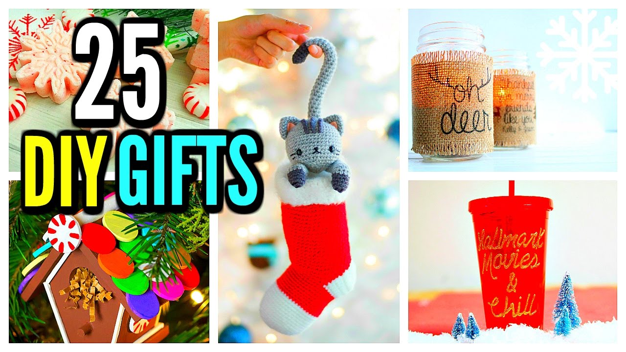 25 Diy Christmas Gifts Gift Ideas Christmas Crafts 2016 Youtube