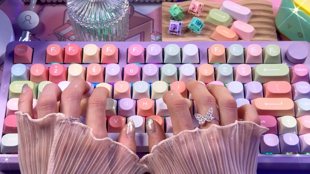 Candy Keyboard Typing Asmr To Help You Sleep ёянн Youtube