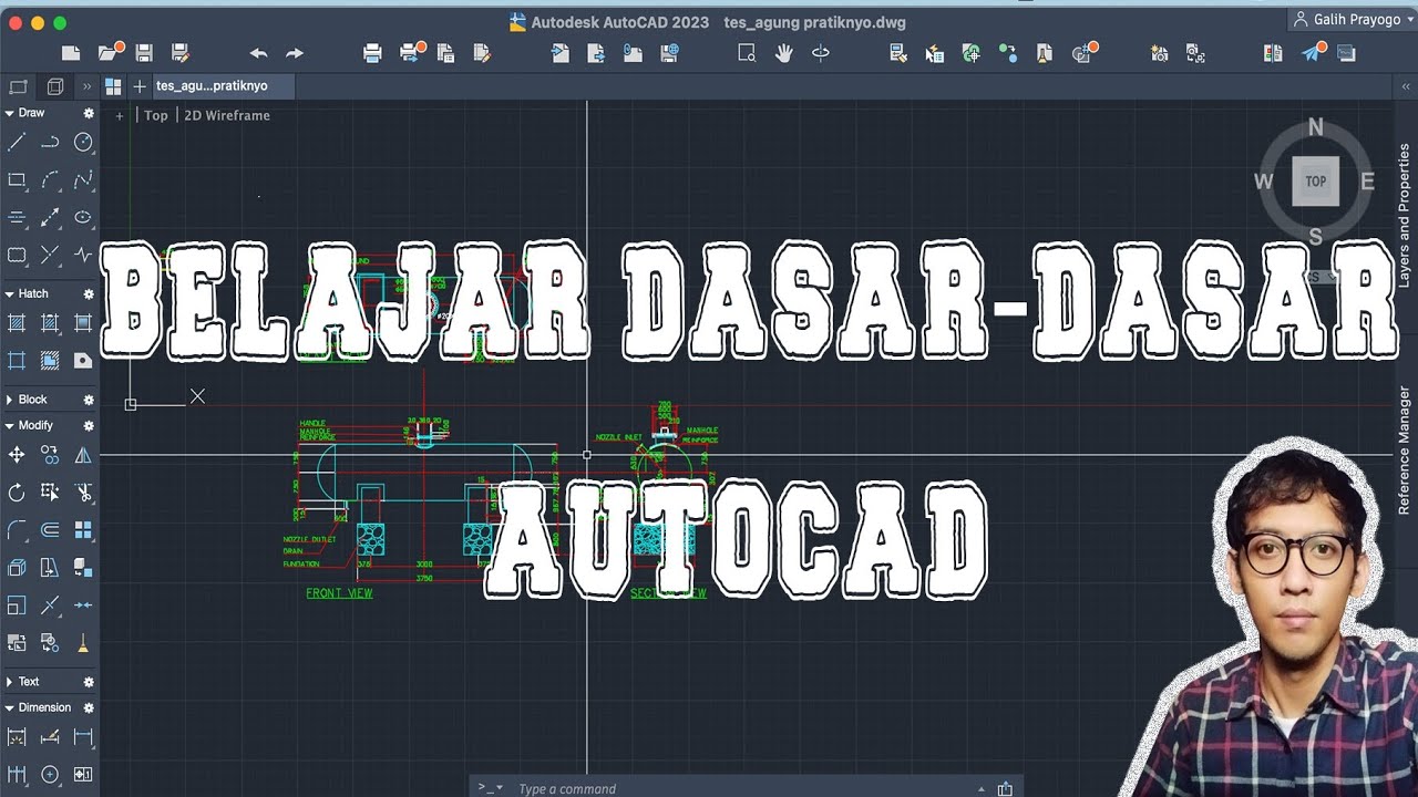 Tutorial Belajar Dasar2 Autocad 2d Part 1 Youtube