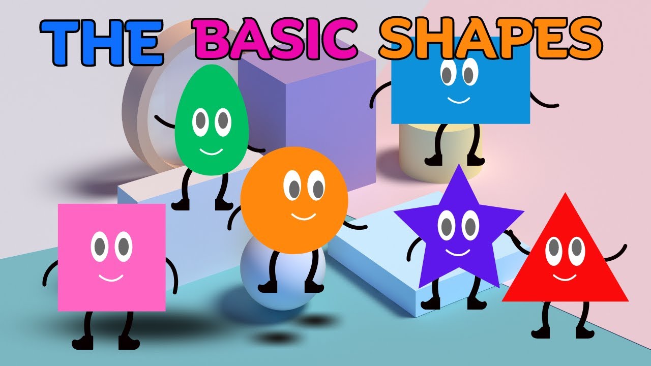 Basic Shapes For Kids Learn About Shapes Learn Basic Shapes With