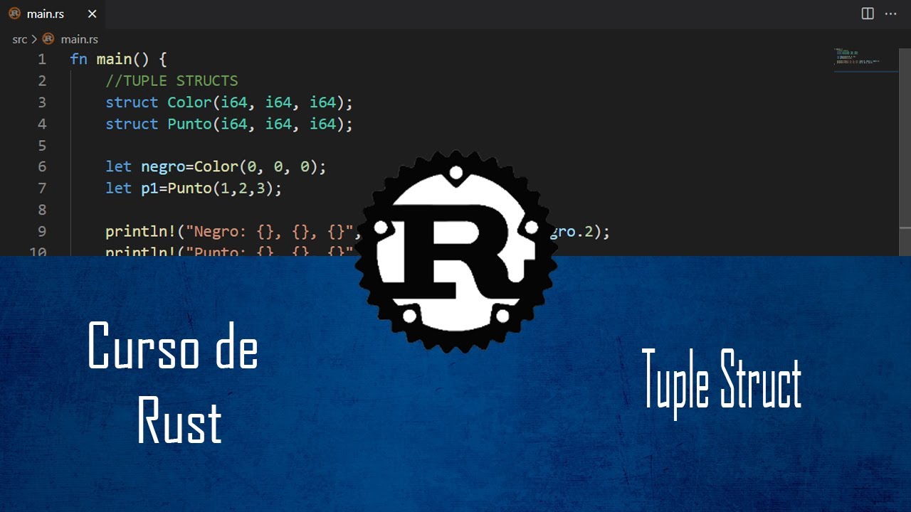Programación En Rust Tuple Structs Youtube