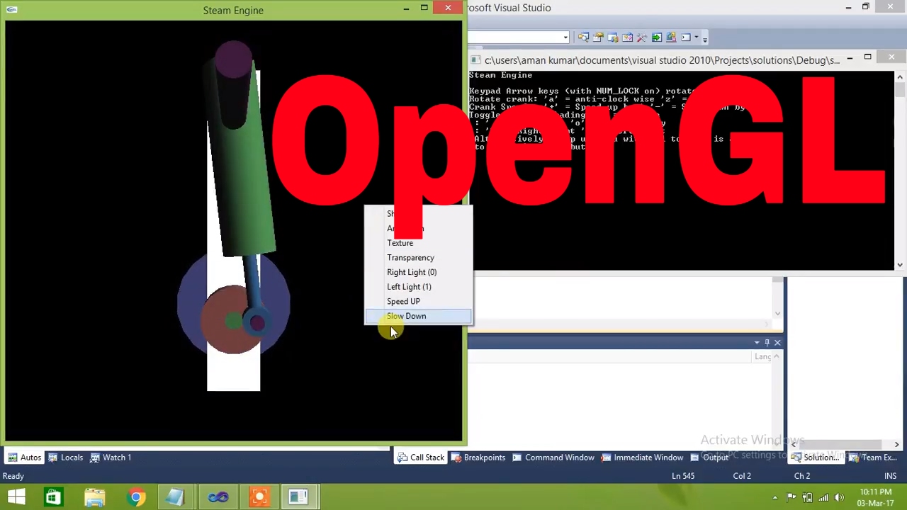 9 Computer Graphics Using Opengl Youtube
