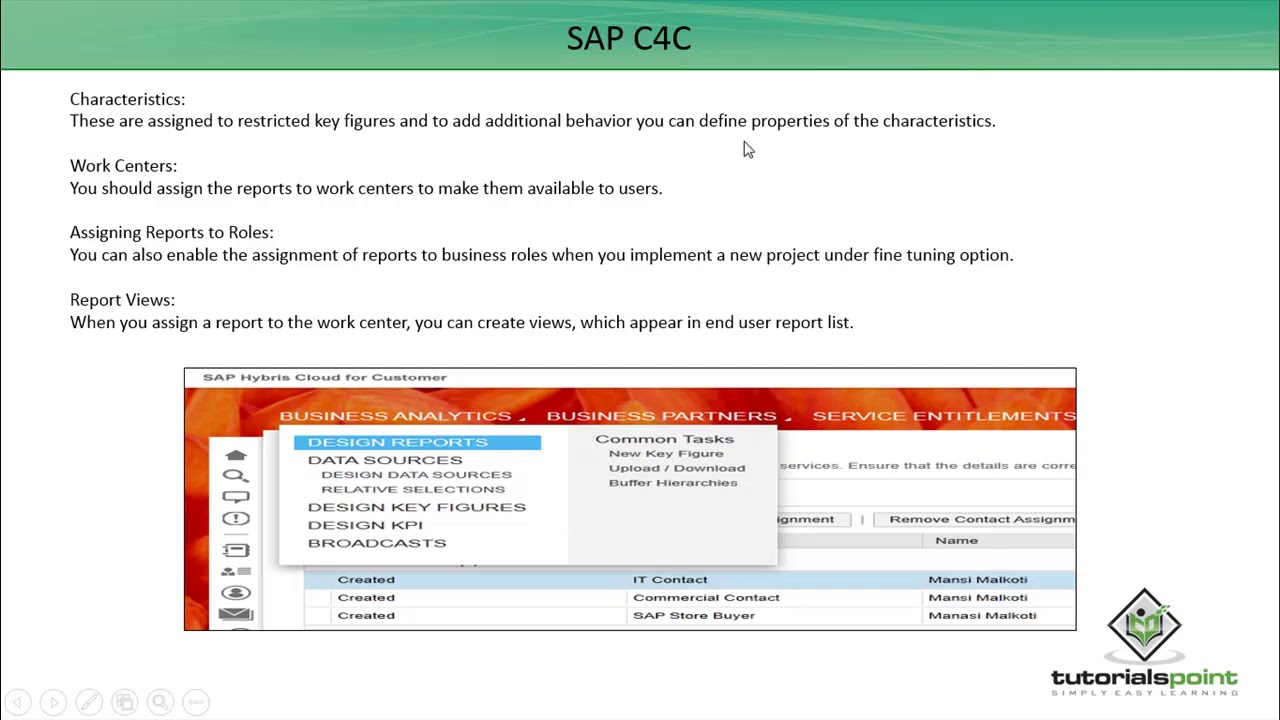 Sap C4c Reporting Introduction Youtube