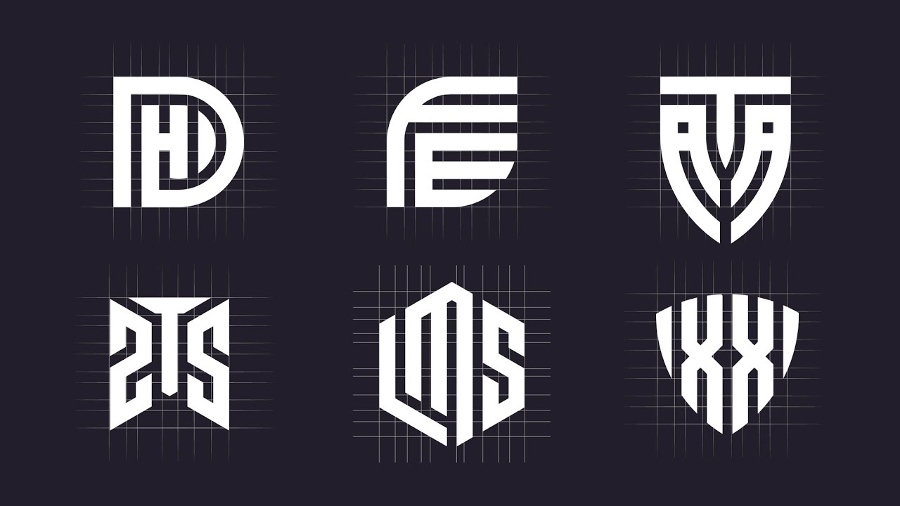 6 Easy Grid Logo Design Process On Same Lines Adobe Illustrator