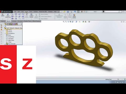 Solidworks Brass Knuckles Tutorial Youtube