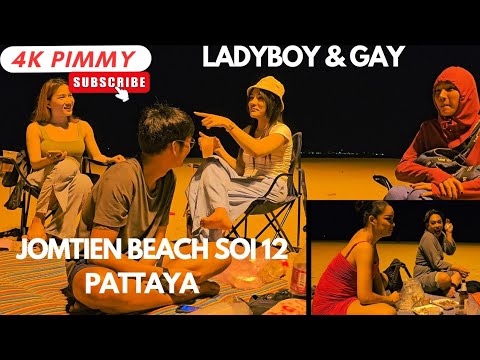 Jomtien Beach With Dancers From Colosseum Ladyboy Show Pattaya Gay