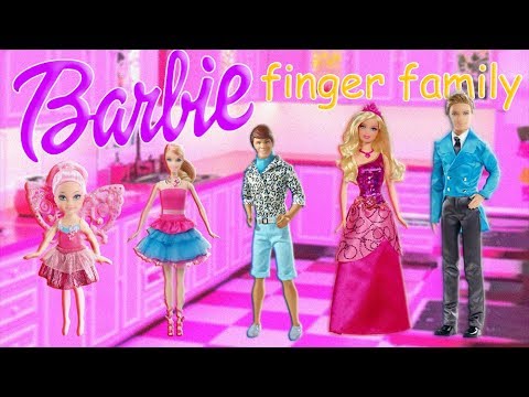 Barbie Finger Family Nursery Rhymes Youtube