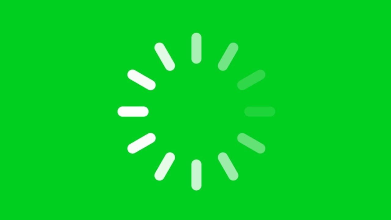 Modern Loading Circle Green Screen Animation Free Download 4k Youtube