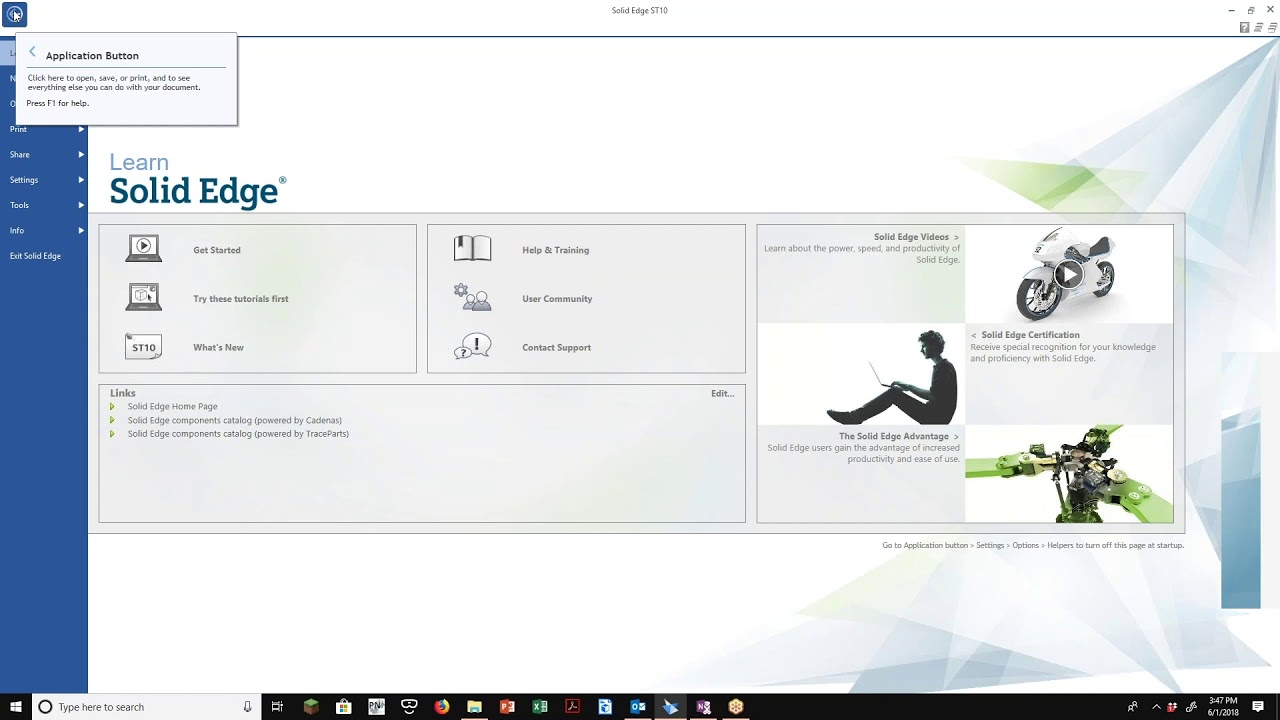How To Access Solid Edge Training Files Tutorials Youtube