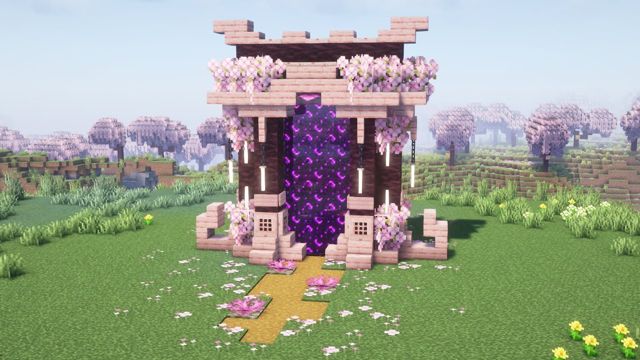 Nether Portal Design Creative Spruce Nether Portal Designs In