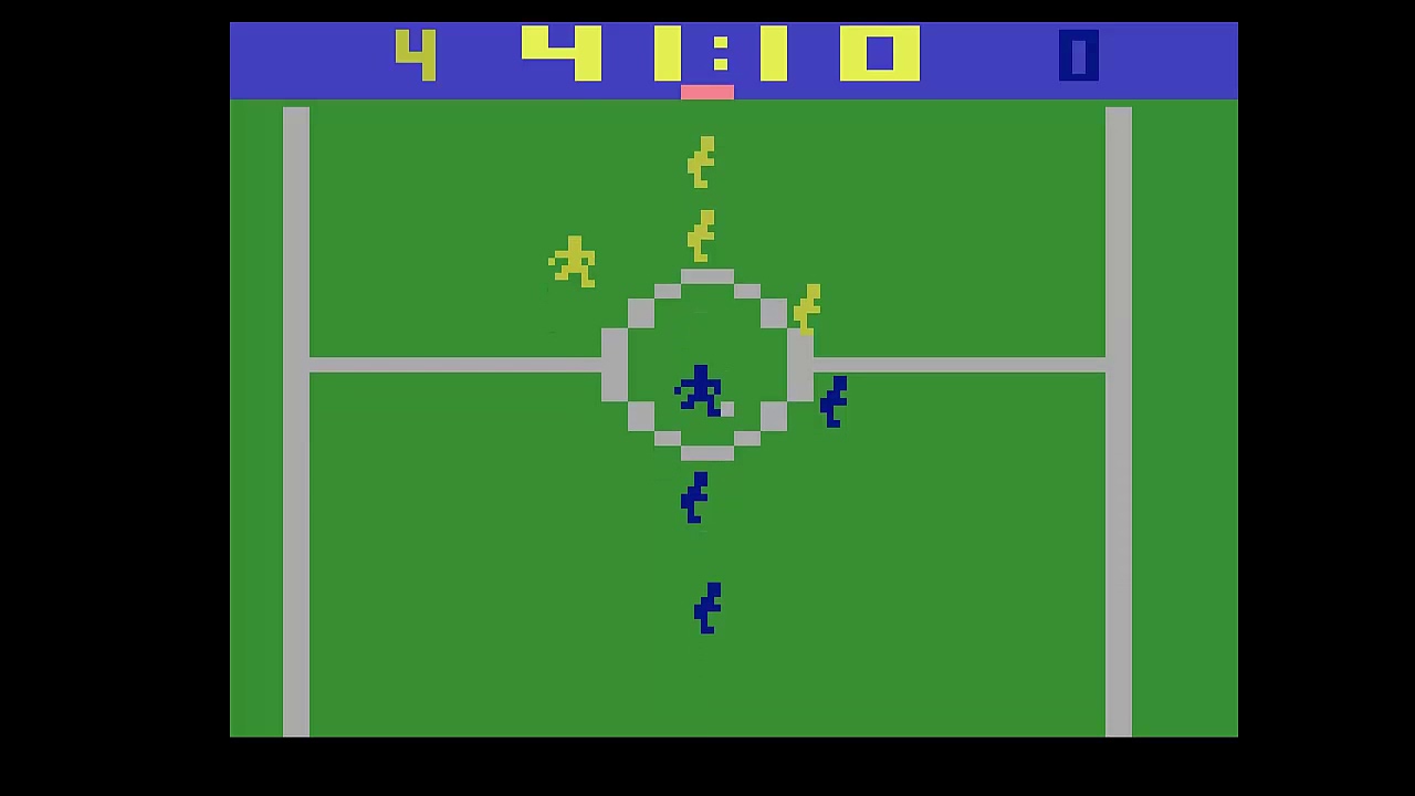 International Soccer Atari 2600 Preview Gameplay Youtube