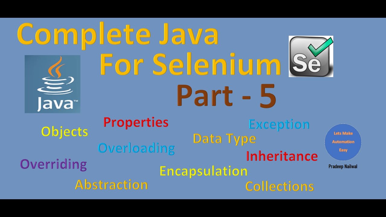 Complete Java For Selenium Automation Part 5 Youtube