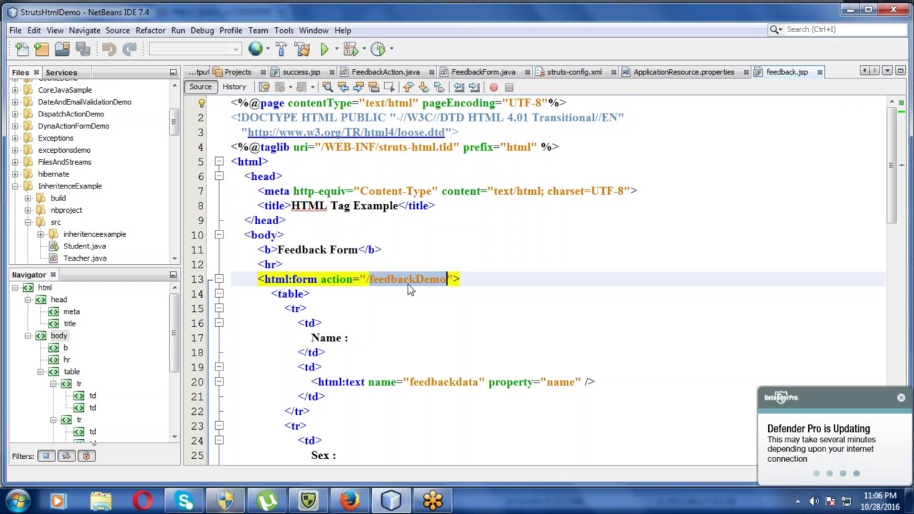 Java Struts Tutorial 2 Youtube