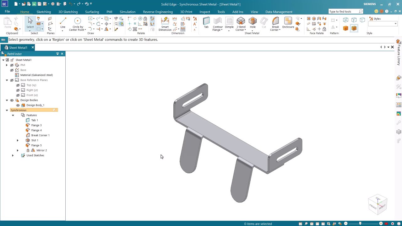 Designcenter Solid Edge Tutorial Complete And Automated Sheet Metal