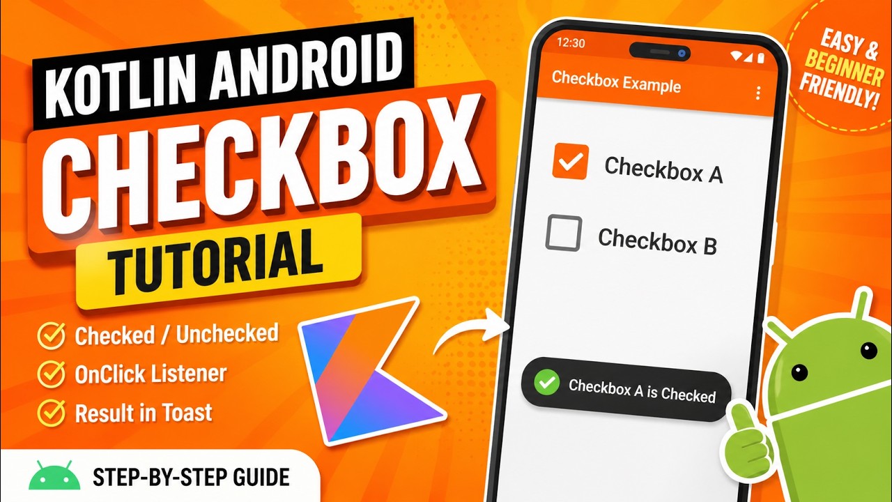 Android Checkbox Tutorial In Kotlin Youtube