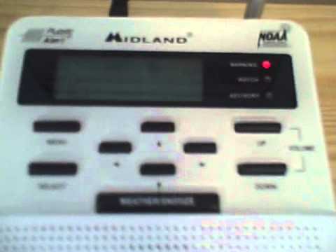 Noaa Weather Radio Tornado Warning Eas 102 Youtube