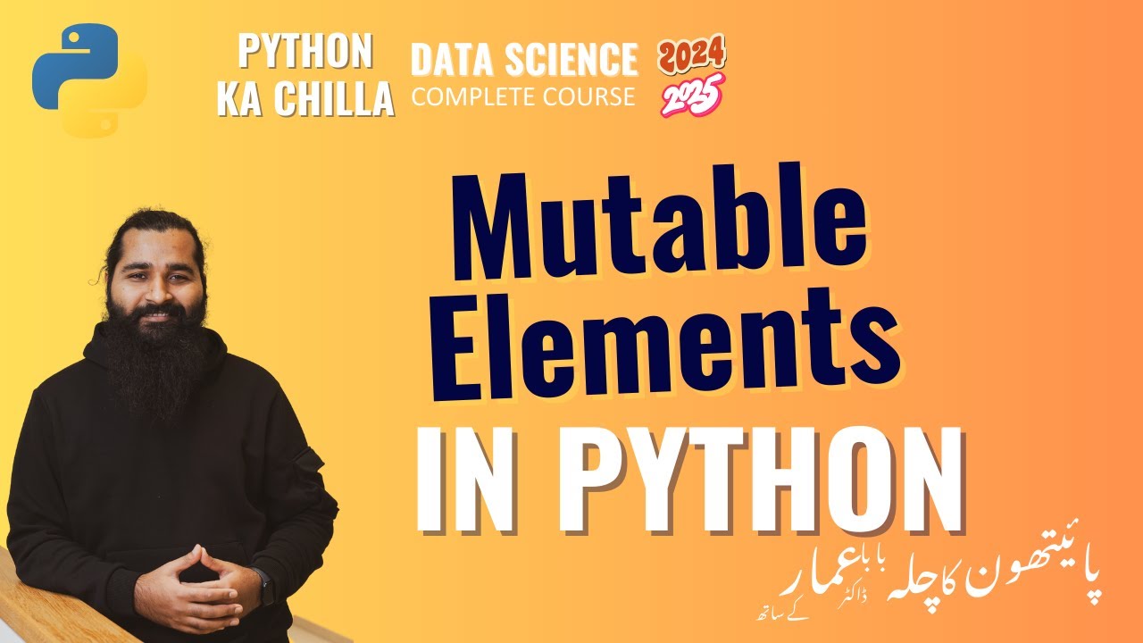 Mutable Elements In Python Youtube