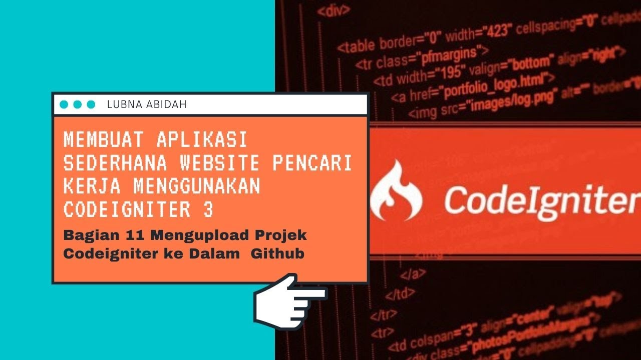 Bagian 11 Mengupload Projek Codeigniter Ke Dalam Github Youtube