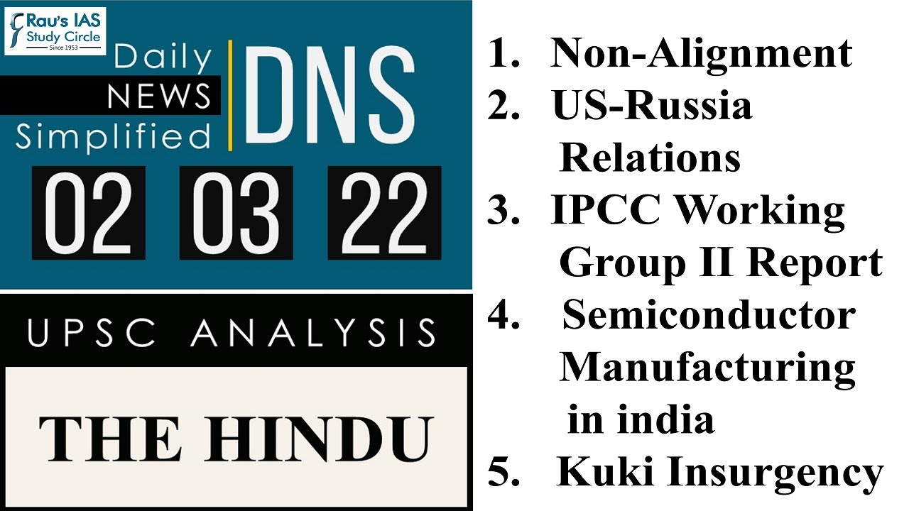The Hindu Analysis 02 March 2022 Daily Current Affairs For Upsc Ias