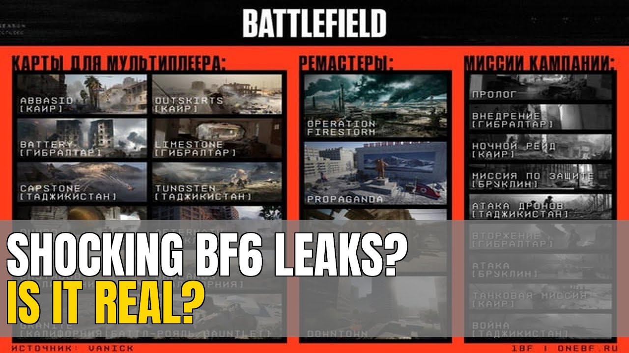 Battlefield 6 Leaks Shocking Immersion New Map Bf6 Youtube