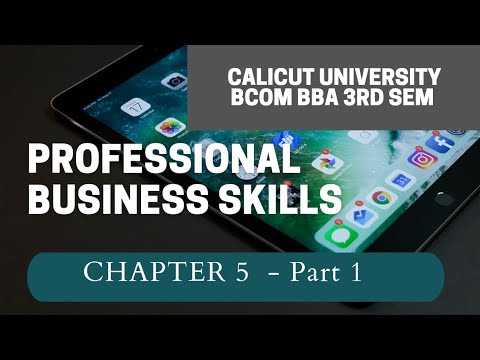 Calicut University 3rd Sem Bcom Bba Professional Business 5th
