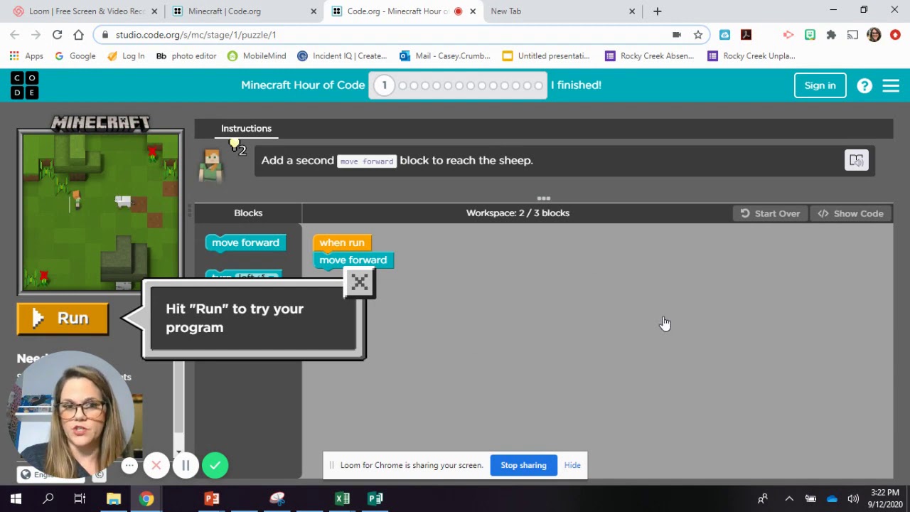 Minecraft Code Org Youtube