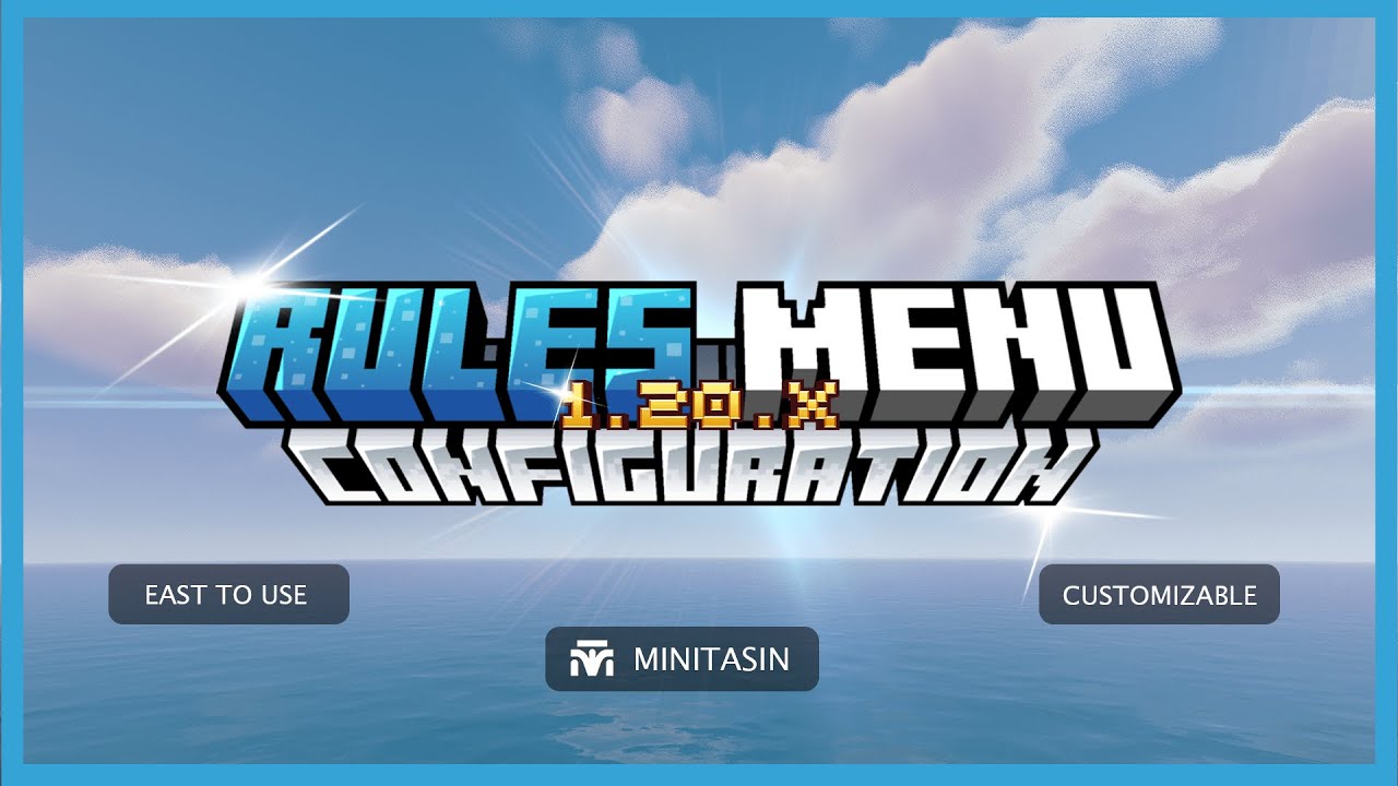 Rules Menu Deluxe Menus Config Youtube
