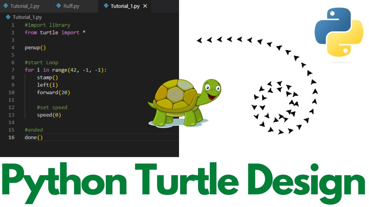 Python Programing Tutorial Python Gui Python Turtle Tutorial 001