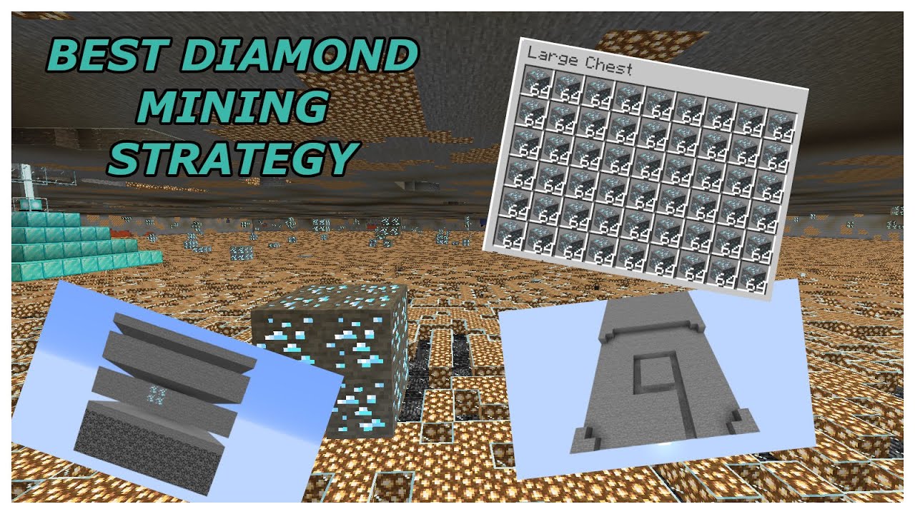 Best Diamond Mining Strategy 100 Diamond Ore Per Hour Youtube
