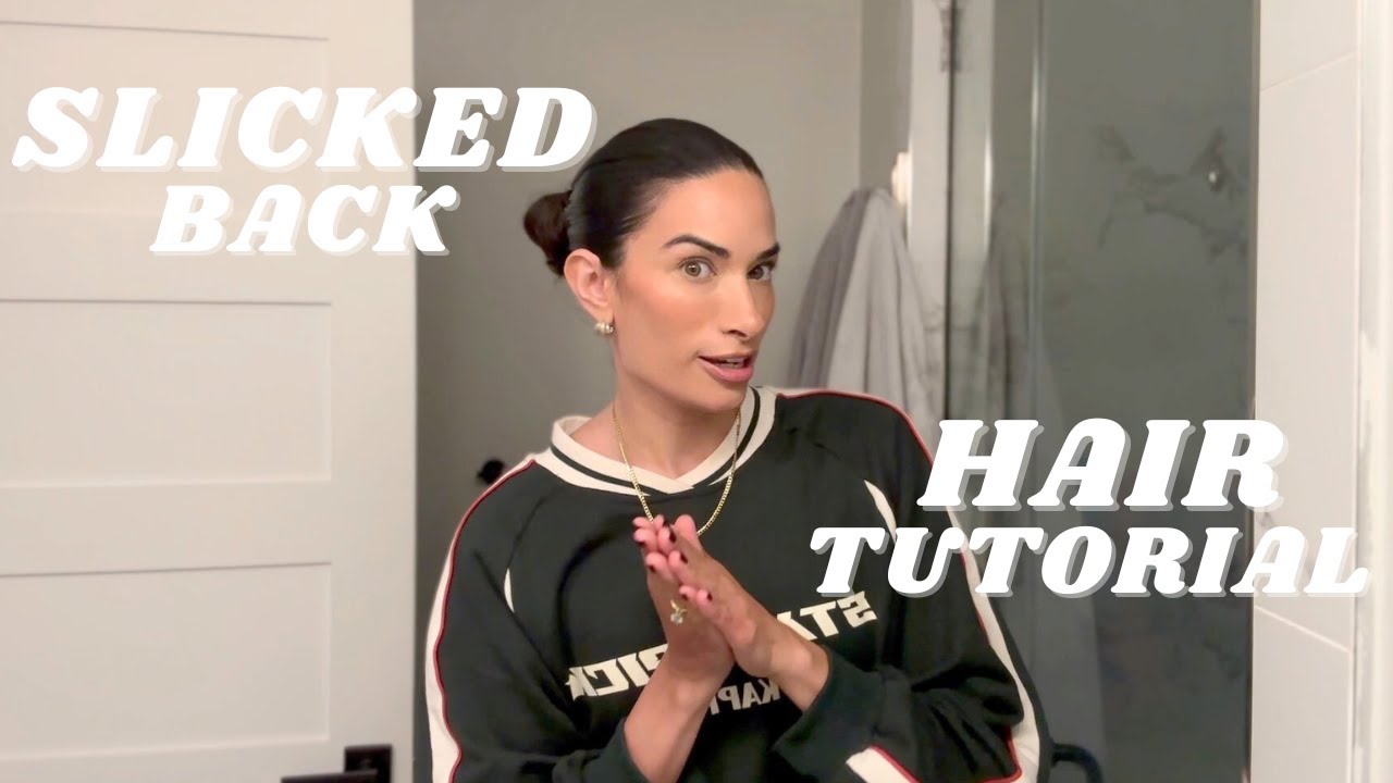 Easy Slicked Back Hair Tutorial Favorite Dirty Hair Hairstyle Youtube