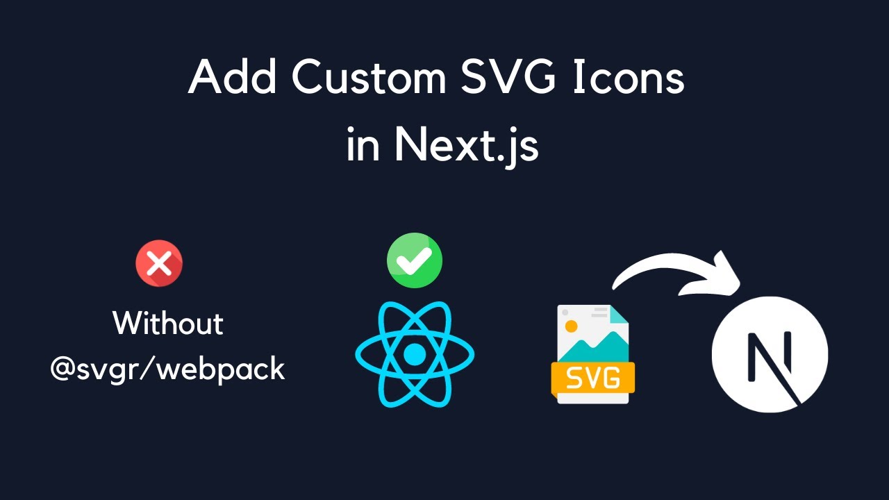 How To Add Custom Svg Icons In Next Js Youtube