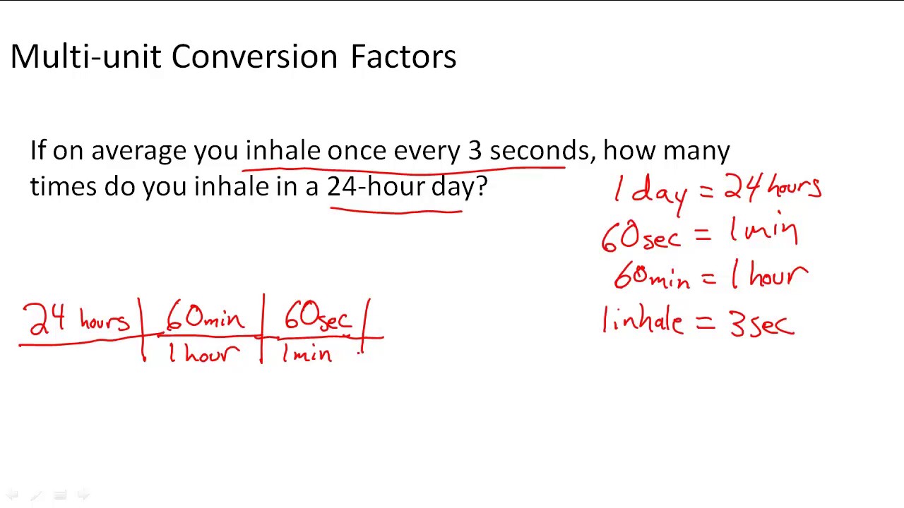 Converting Using Conversion Factors For Multi Unit Conversions Youtube