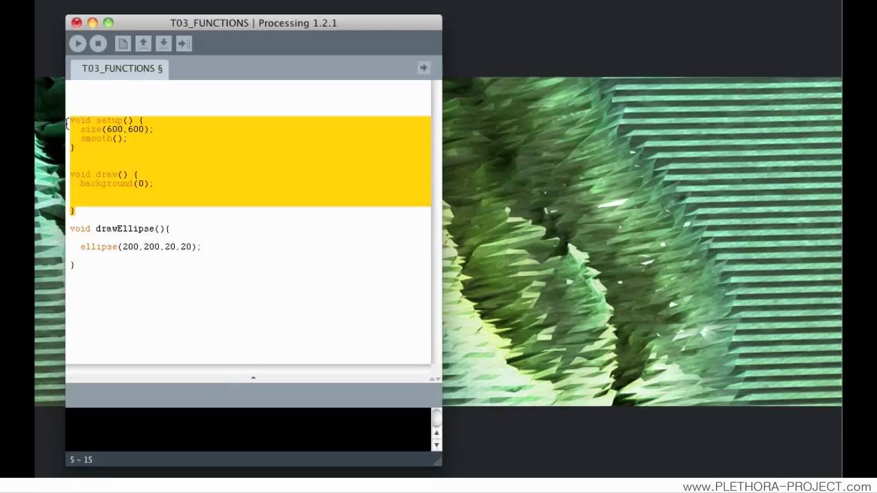 Processing Tutorial 03 Functions Youtube