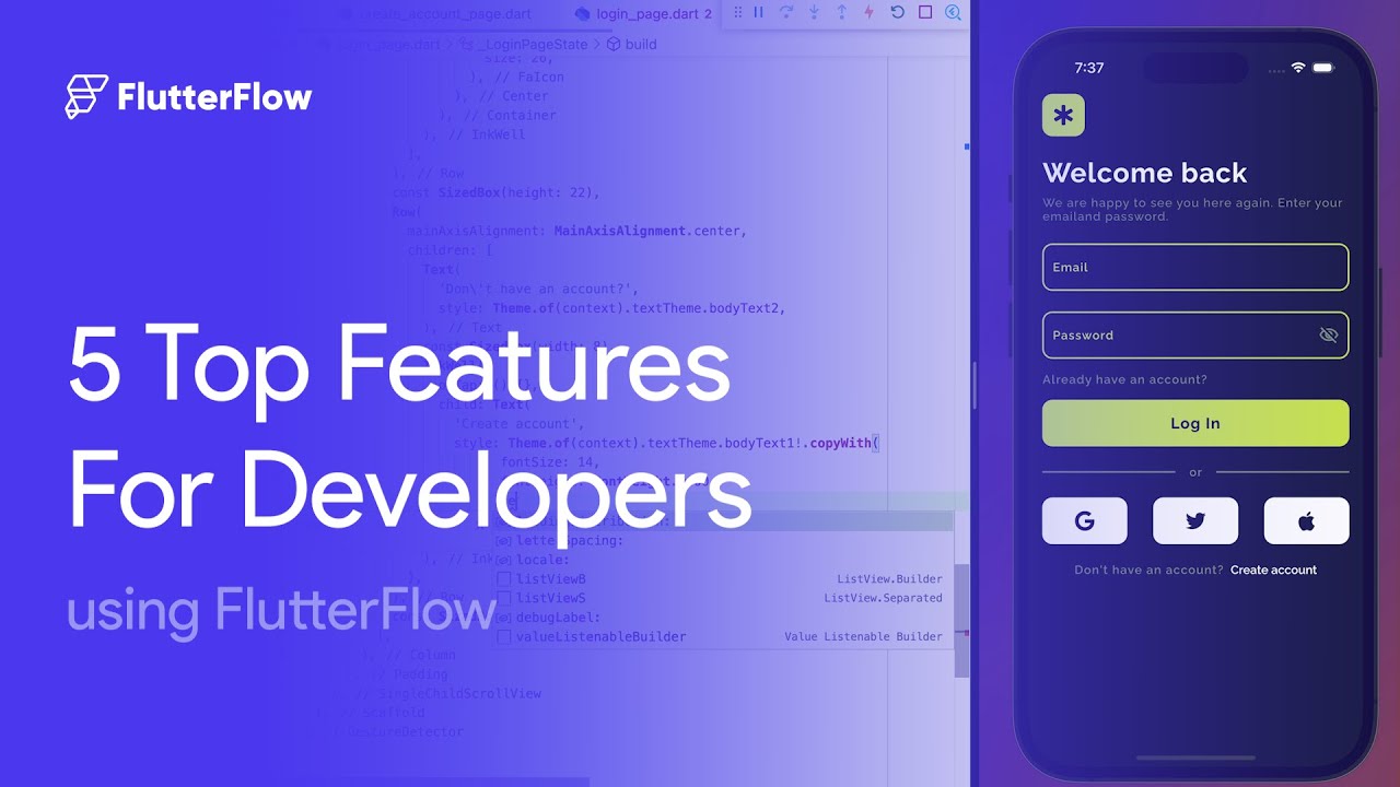 5 Top Features For Developers Using Flutterflow Youtube