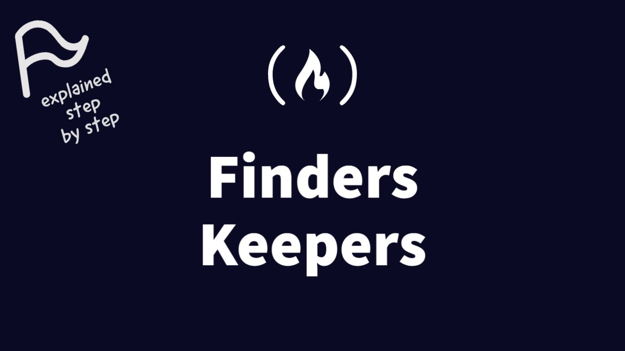 Step By Step Freecodecamp Finders Keepers Youtube