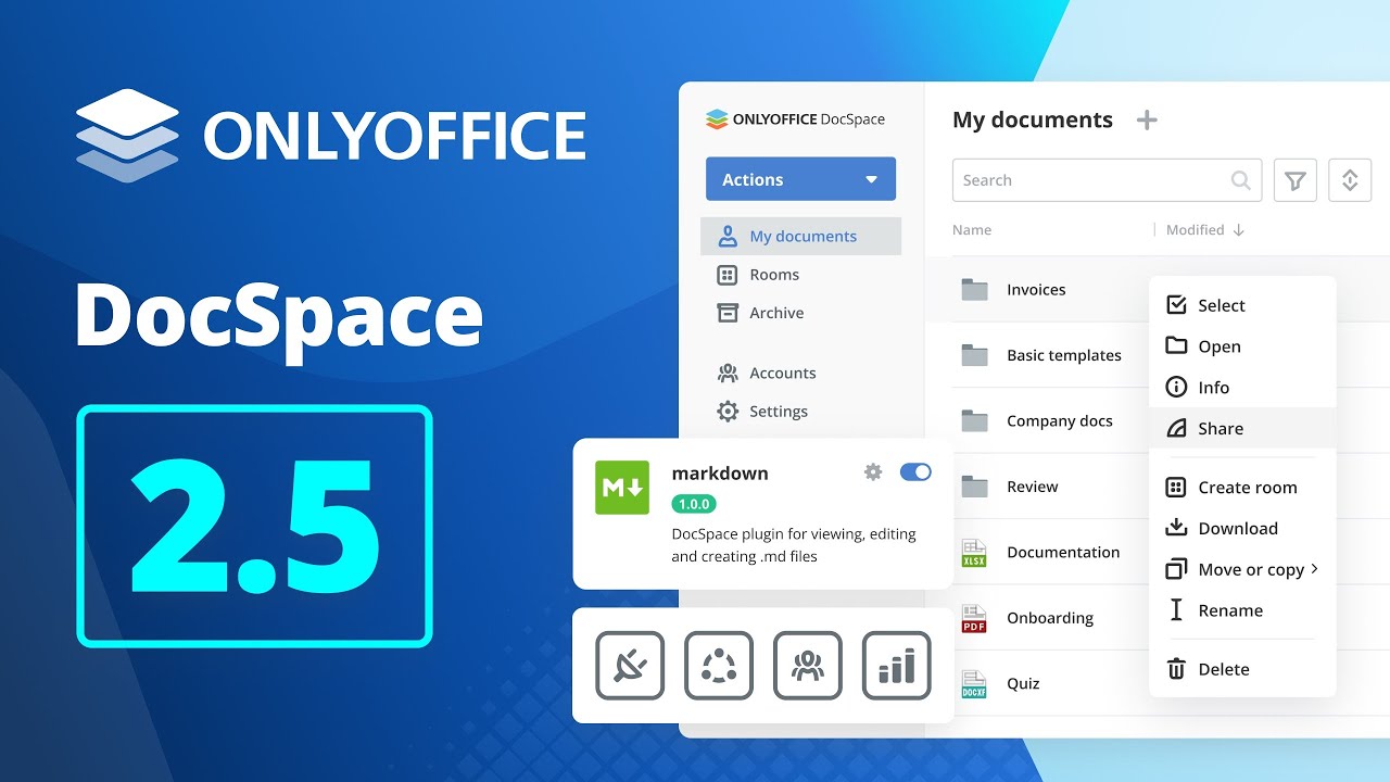 Introducing Onlyoffice Docspace 2 5 Youtube