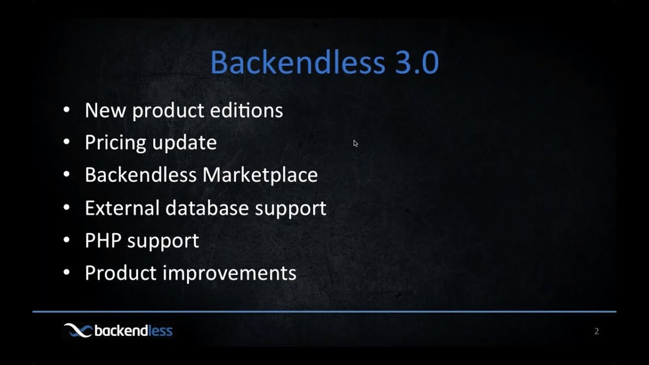 Backendless 3 0 Webinar Youtube