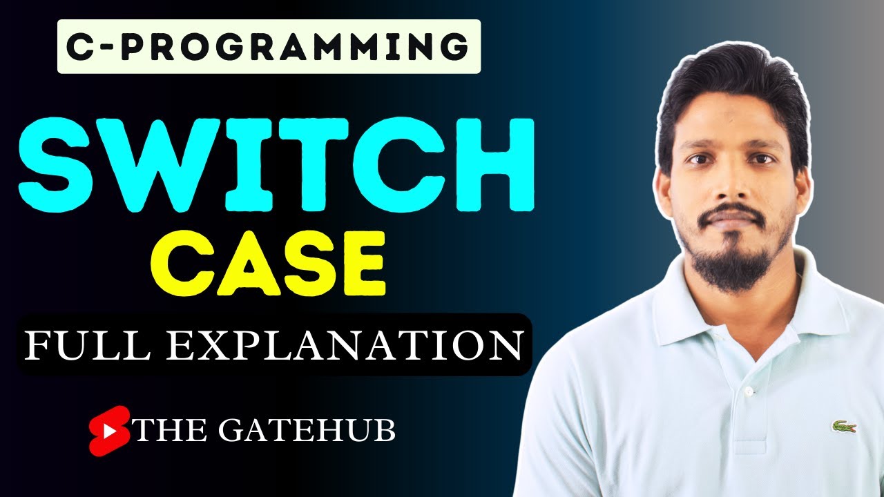 Switch Statement In C C Programming Youtube