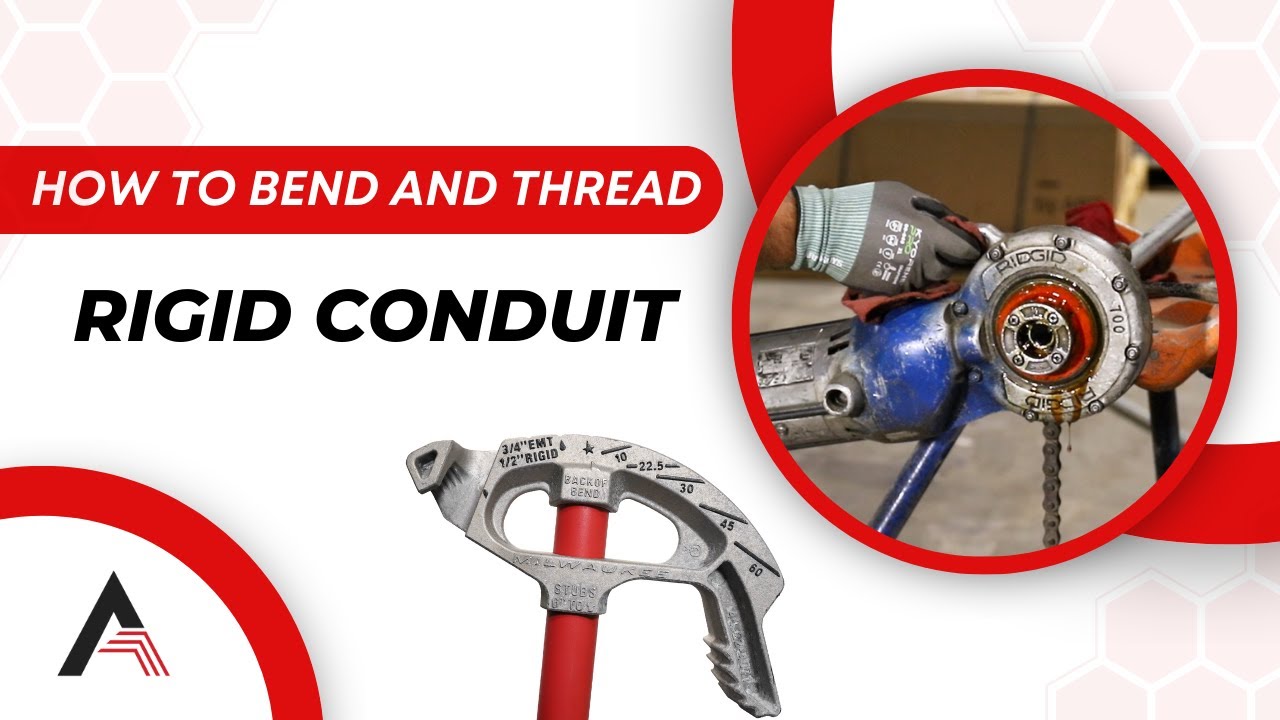 How To Bend And Thread Rigid Conduit Youtube