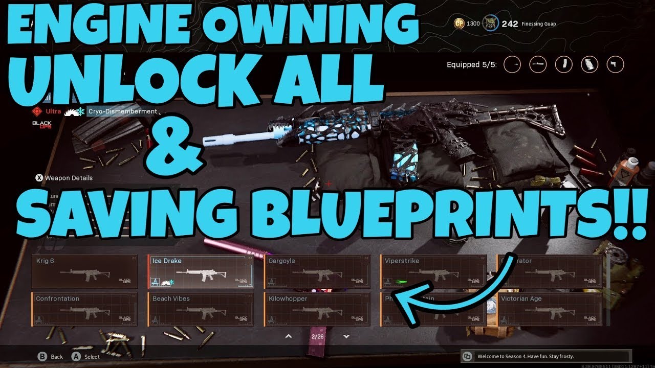 Unlock All Warzone Blueprints Saving Full Tutorial Youtube