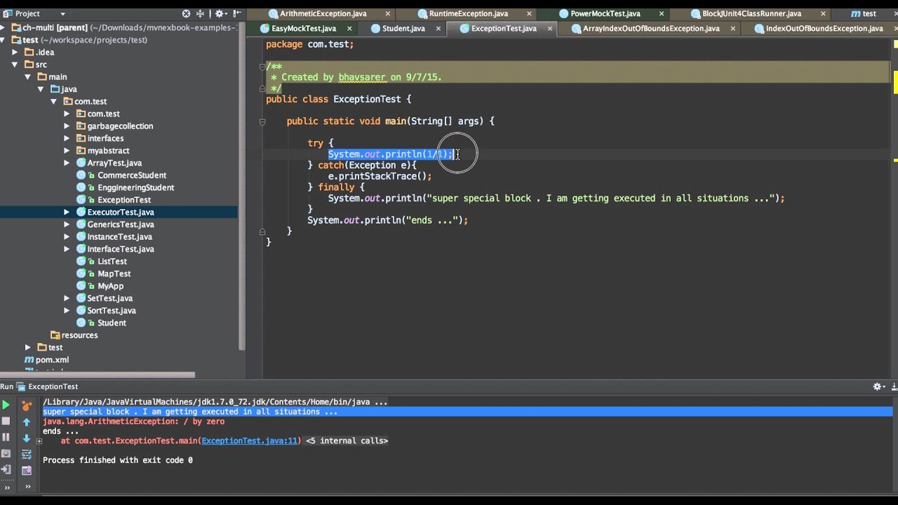 Finally Block Youtube