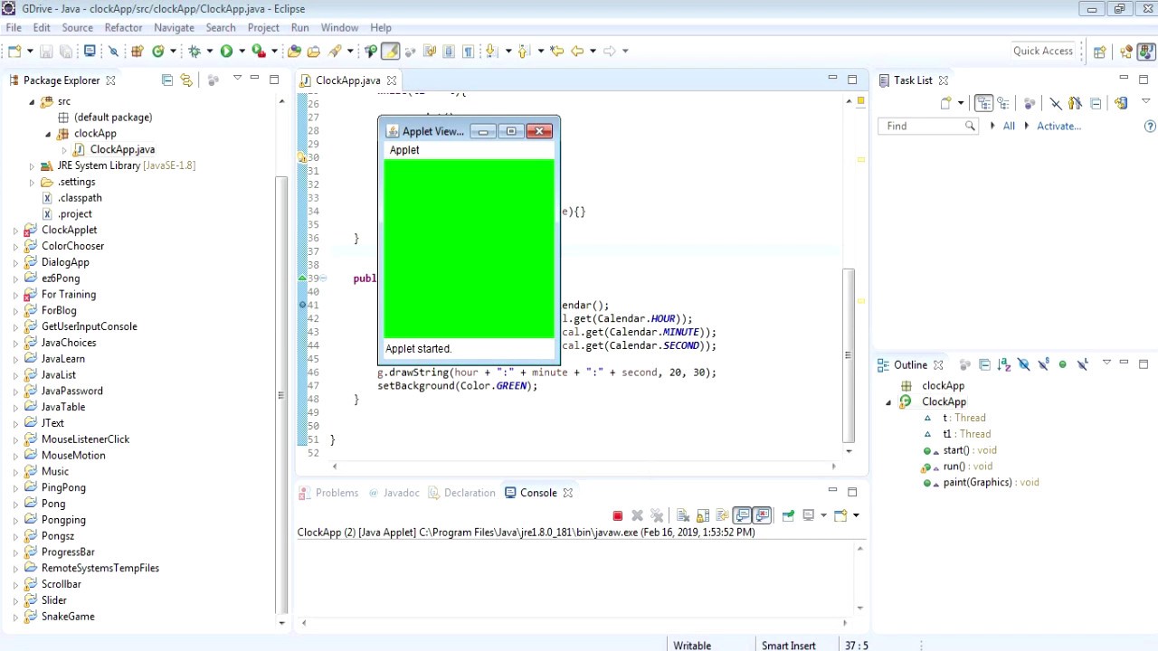 Create A Clock In Java At Carol Godsey Blog