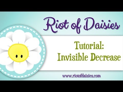 Invisible Single Crochet Decrease Tutorial Youtube
