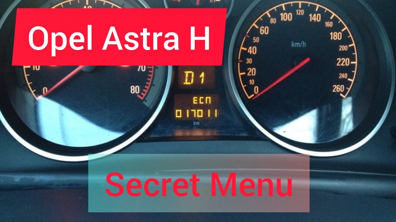 Opel Astra H Secret Menu як увійти в бортовий компютер автомобіля Youtube