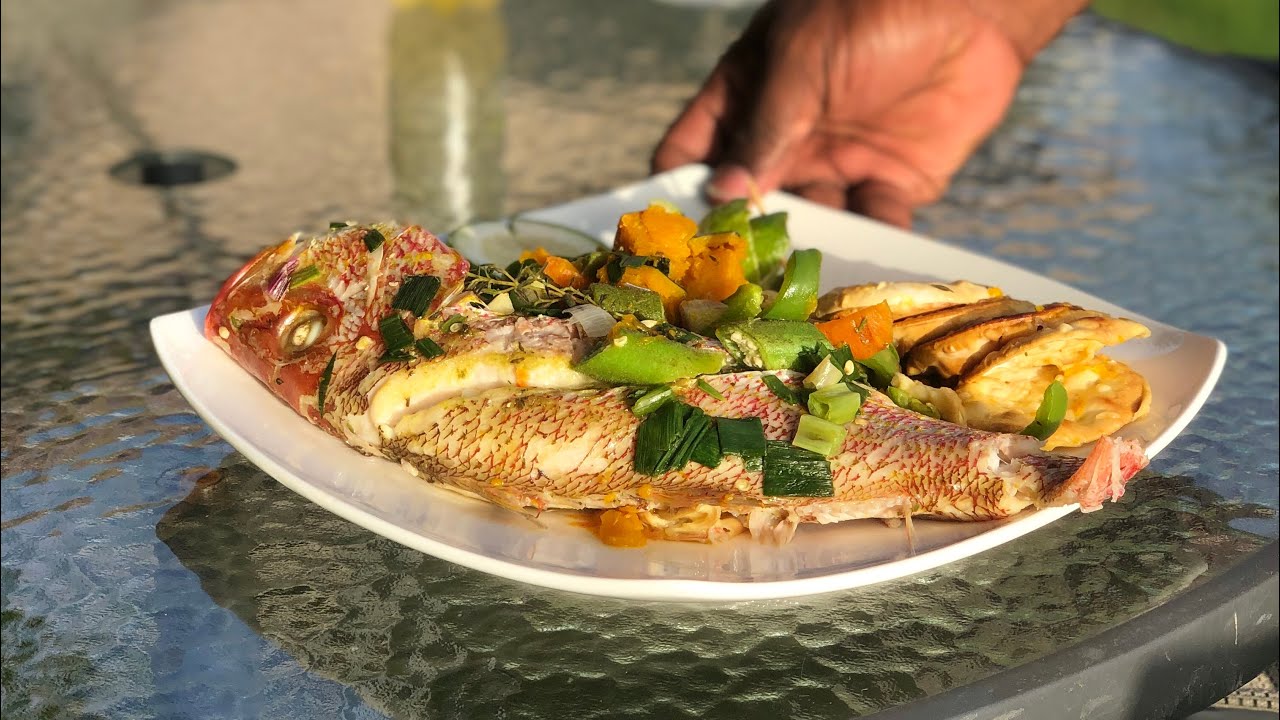 Jamaican Steamed Fish With Crackers Youtube