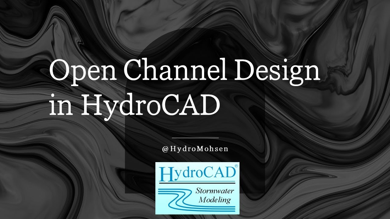 Hydrocad Tutorial03 Open Channel Design Youtube