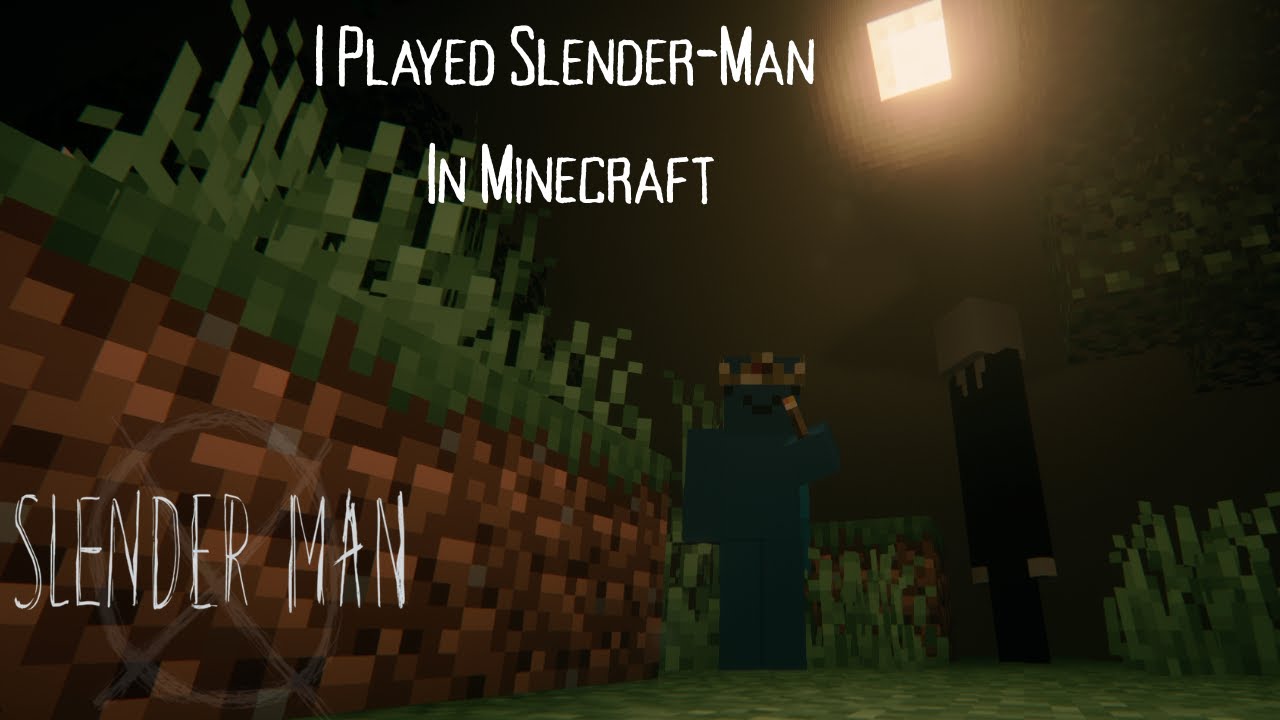 I Played Slender Man In Minecraft Youtube