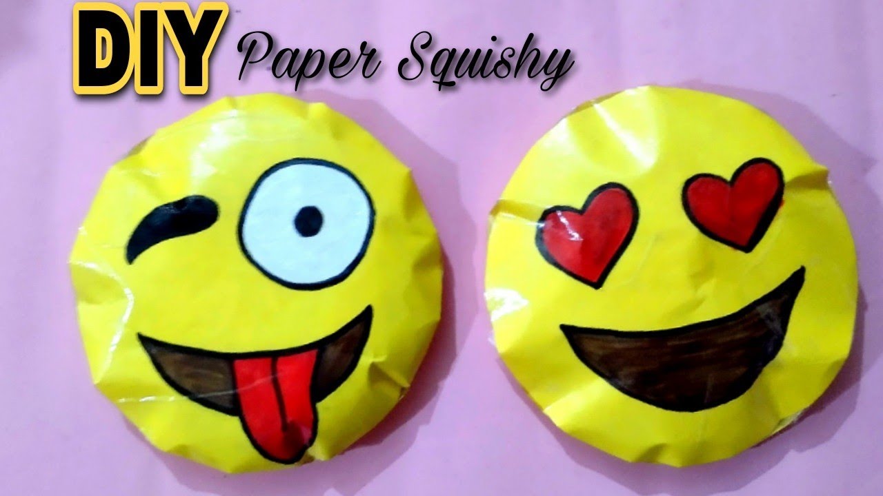 Diy Emoji Paper Squishy How To Make Papaer Emoji Squishy Paper