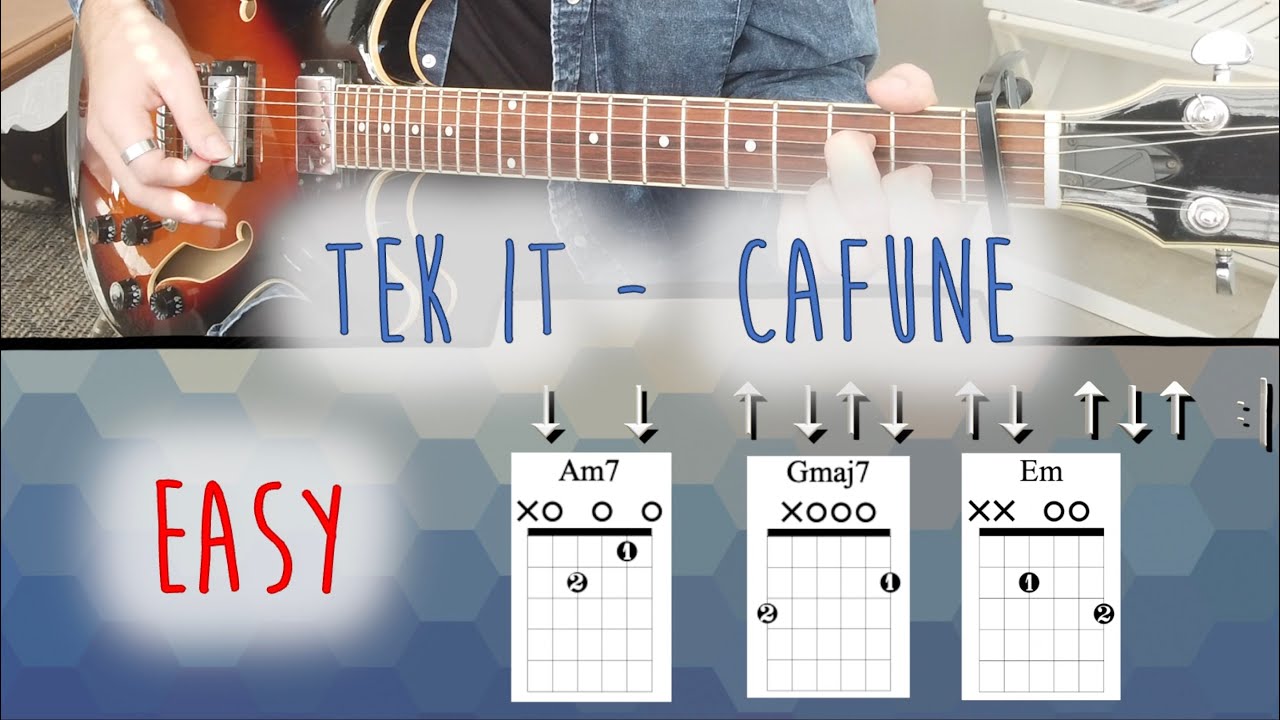 Tek It Cafune Easy Guitar Tutorial Tabs Chords Strumming