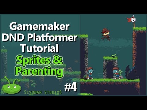 Gamemaker Dnd Platformer Tutorial 4 Sprites Parenting Youtube